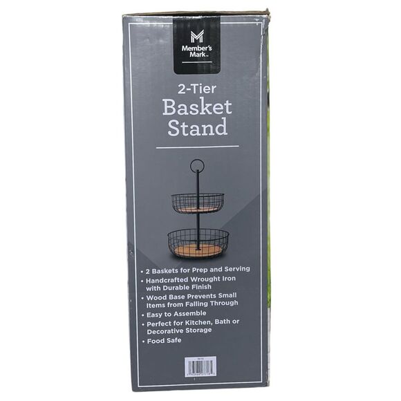 Members Mark | Kitchen | Members Mark 2 Tier Wire Basket Stand With ...